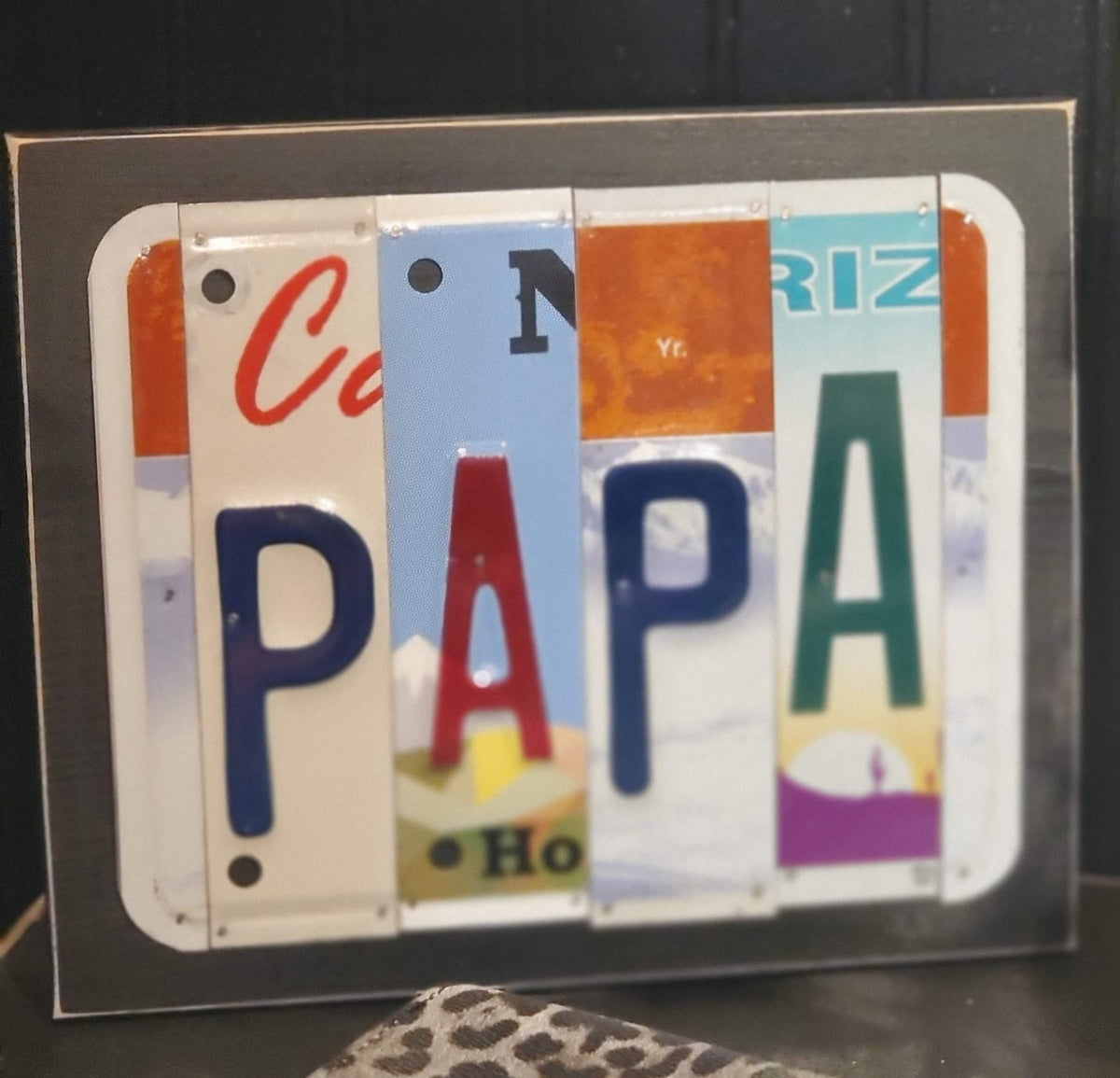 PAPA License Plate Sign – Grace+Grit/DesignsByDomandMel